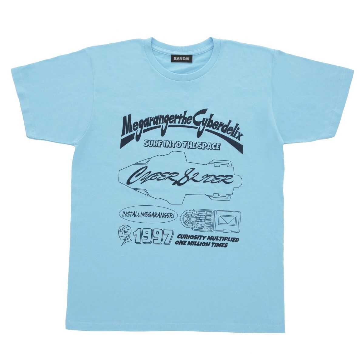 電磁戦隊メガレンジャー Tシャツ サイバーデリックス柄 電磁戦隊メガレンジャー Tシャツ サイバーデリックス柄